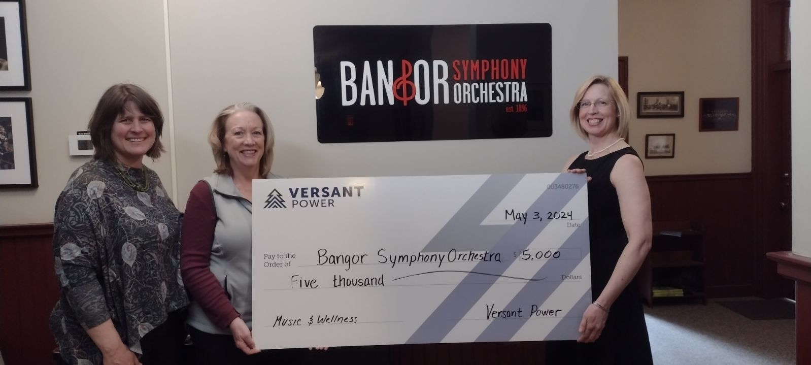 BSO receives gift from Versant Power for Music & Wellness Program ...
