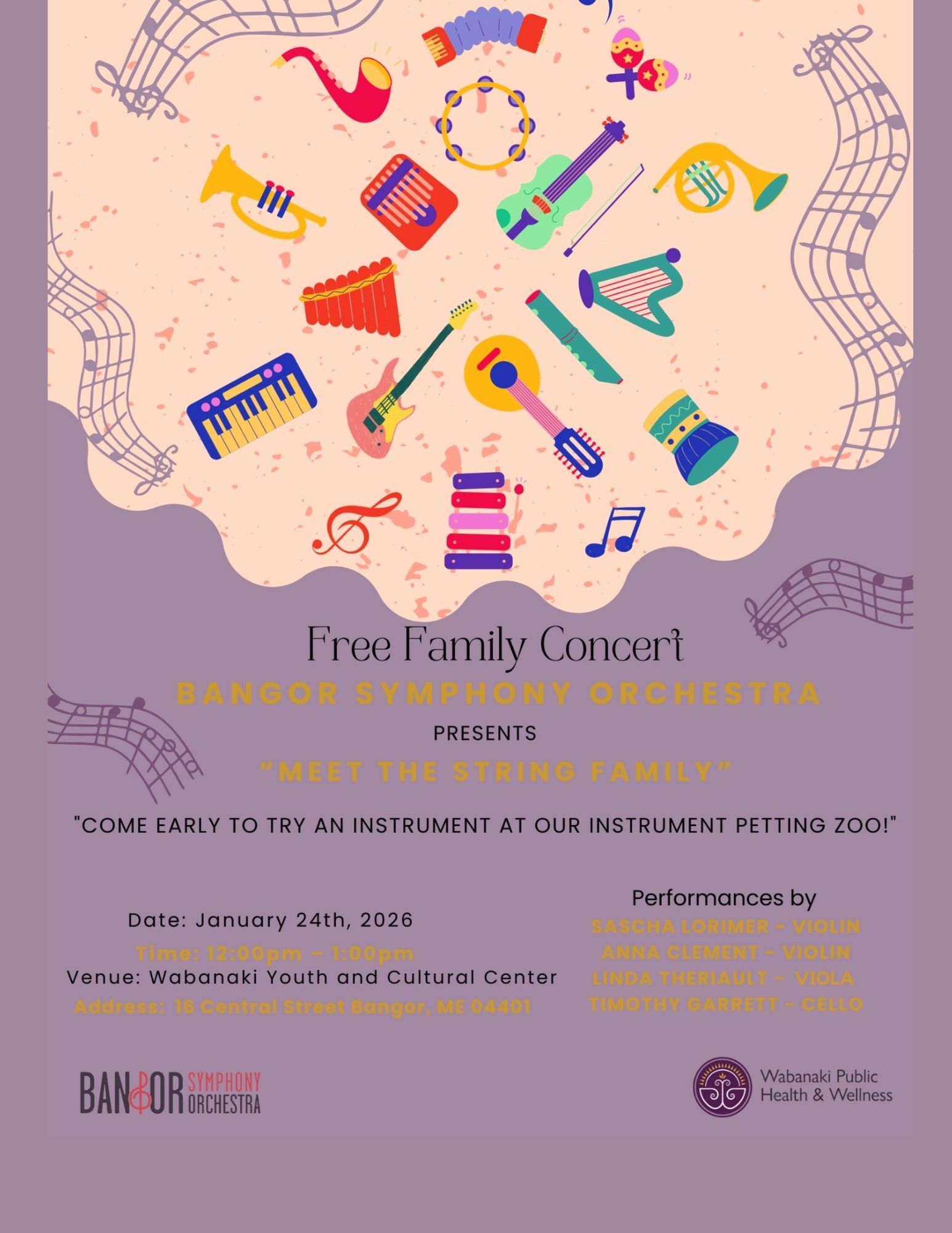 “Meet the String Family” Free, Family Friendly Concert | Bangor ...